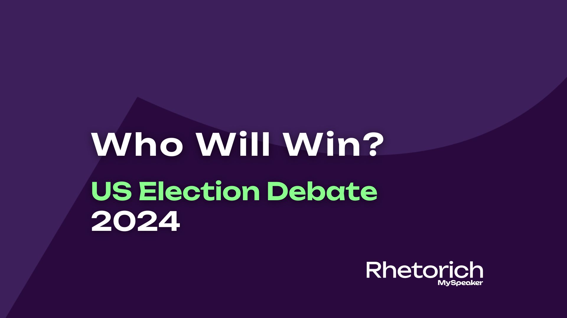 Rhetorich AI Predicts U.S. Presidential Debate Results.